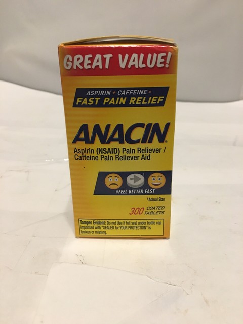 Anacin Pain Reliever Tablets - 300 Count for sale online | eBay