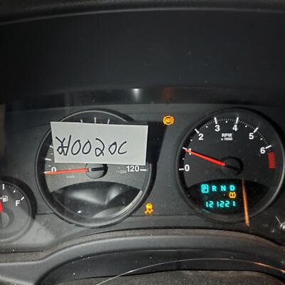 JEEP COMPASS Speedometer (cluster), MPH, 120 MPH, ID 68080401AA 11 12 ...