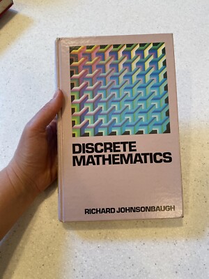 Discrete Mathematics Johnsonbaugh Macmillan Text Book 1984 | eBay