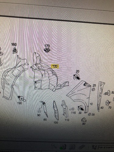 Stone Guard Front Right Part Rear Mercedes Class A 1696903830 | eBay