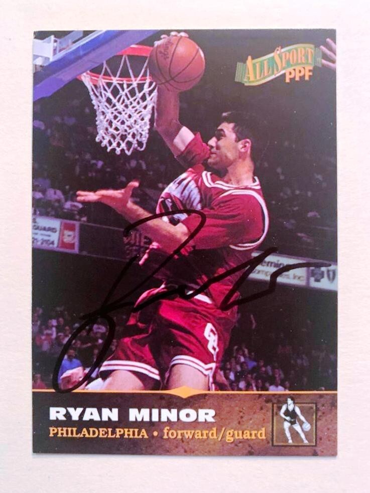 RYAN MINOR Oklahoma Sooners 1996 Score Board SIGNED / AUTOGRAPH Rookie ...