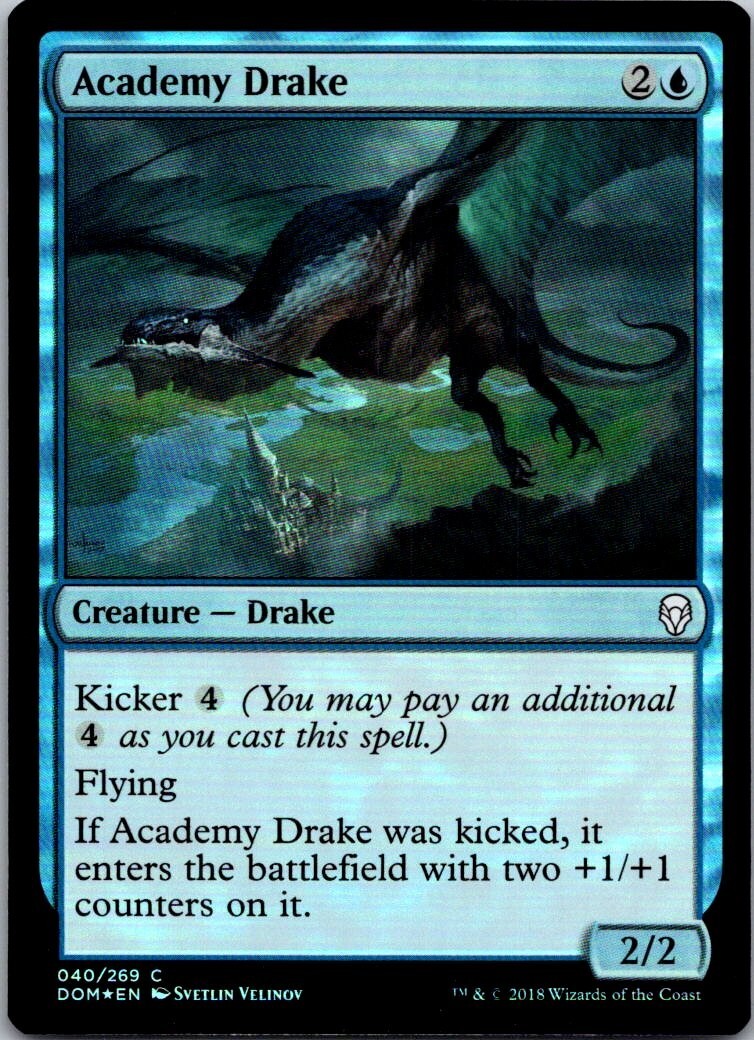 Magic the Gathering Academy Drake Dominaria Foil MTG Free Shipping! | eBay