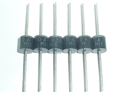 50Pcs 10A10 10A1000V 10amp R-6 MIC Axial Rectifier Diode DIP High Power ...