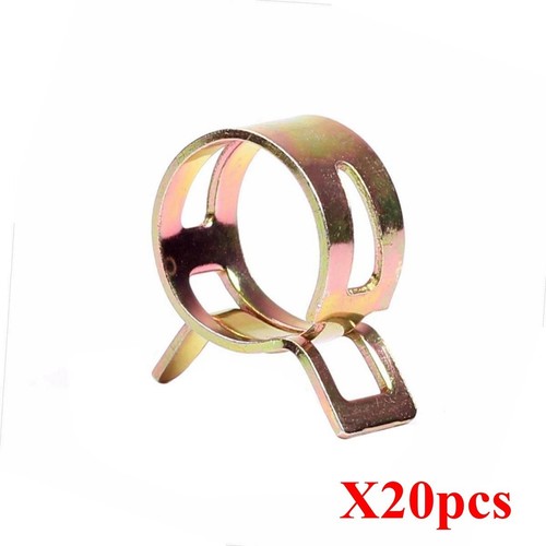 20pc 5mm Spring Retaining Clips Fuel Hose Line Water Pipe Air Tube ...