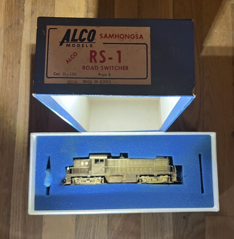 Alco Models D-106 Brass HO Scale RS-1 Road Switcher Samhongsa NIB | eBay