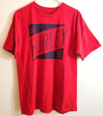 Red Hurley 99 T-Shirt (L Pre-Owned 100% Cotton Short Sleeve) | eBay