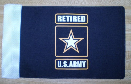 Motorcycle Flag US Army Retired Made in USA 6x10 inch Antenna and ...