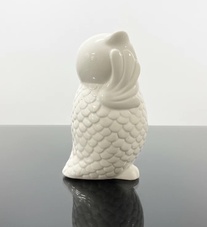 Vintage-Style White Ceramic Owl Figurine | eBay Australia