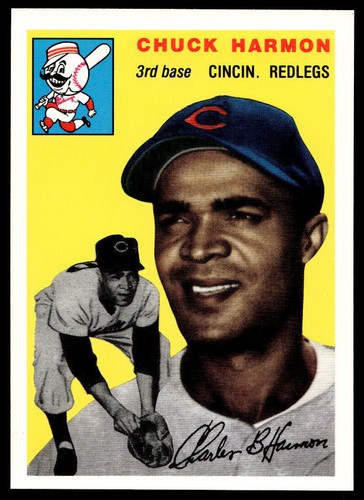 1994 Topps Archives Chuck Harmon #182 1954 Topps Design Cincinnati ...