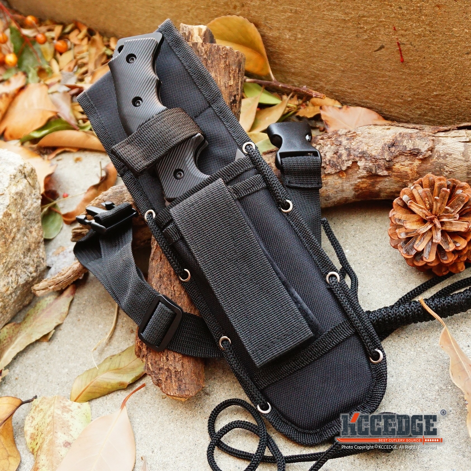 11" FIXED BLADE KNIFE RAZOR SHARP FULL TANG TACTICAL KNIFE 440 ...