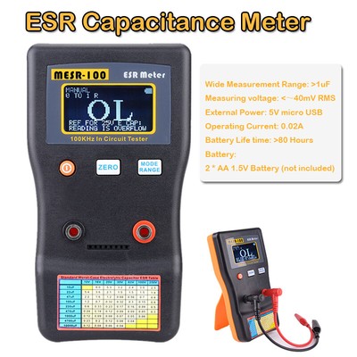 M6013 ESR Capacitor Meter Professional Measure Tool or MESR-100 ESR ...