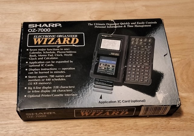 Sharp Wizard Electronic Organizer Oz-7000 Untested for sale online | eBay