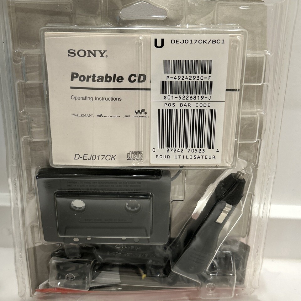 New Open Box SONY Digital MegaBass Walkman CD Player Car Kit in Black ...
