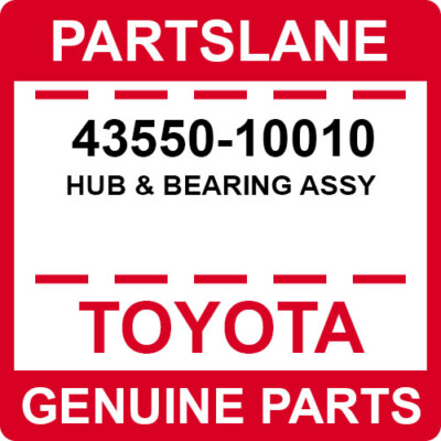 Toyota 43550-10010 OEM Genuine HUB & BEARING ASSY Front | 4355010010 ...