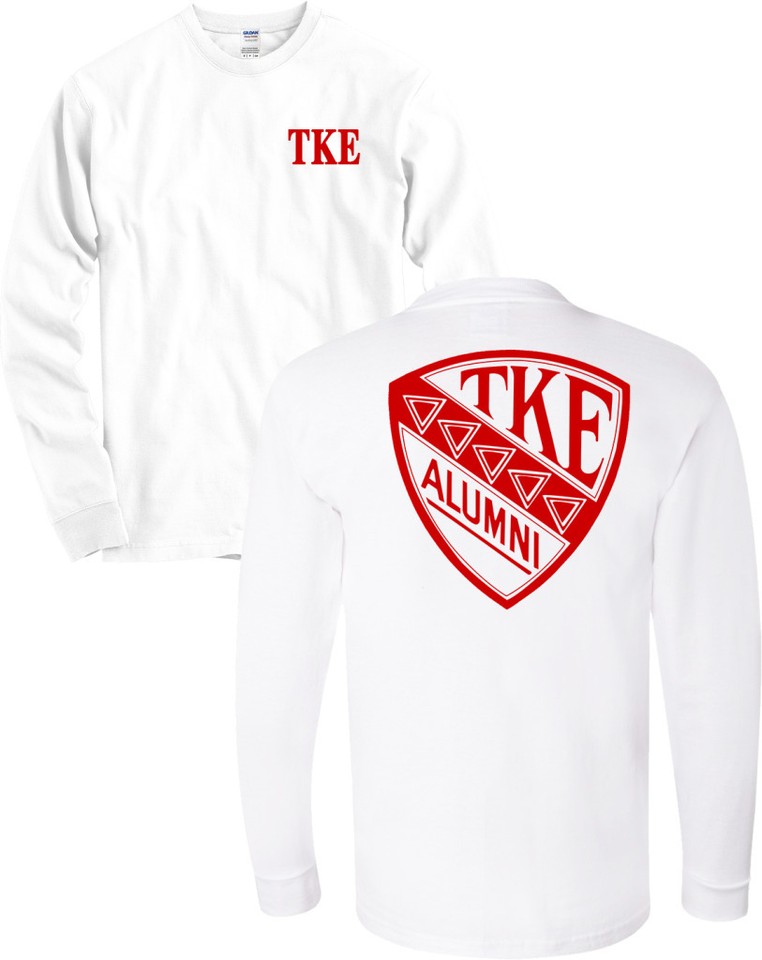 Tau Kappa Epsilon ALUMNI Badge Long Sleeve TKE Fraternity Shirt - MORE ...