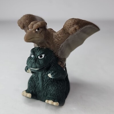2003 Godzilla 1.5" 1965 Rodan Carrying Godzilla Finger Puppet Figure ...
