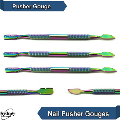 Cuticle Nail Spoon Pusher Nail Cleaner Spatulas Manicure Art CT-04 ...