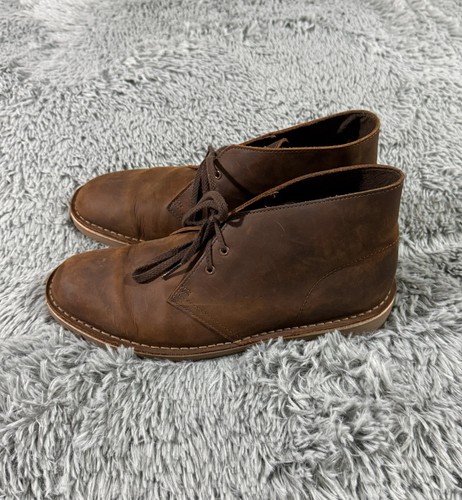 Clarks Bushacre Boots Men’s Size 9 Brown Leather EUC | eBay