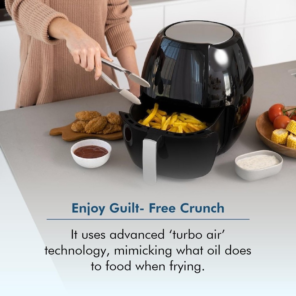 Elegant 8-Litre Digital Air Fryer - Versatile Cooking & Easy Cleaning ...