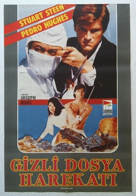 Thundering Ninja 1987 Stuart Smith Jimmy Wang Yu Vintage Movie Poster ...