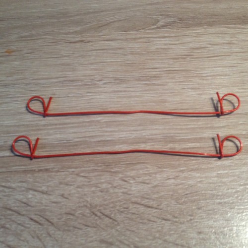 100x Double Loop Metal Wire PVC Coated Cable Tie Twist Rebar/Garden ...