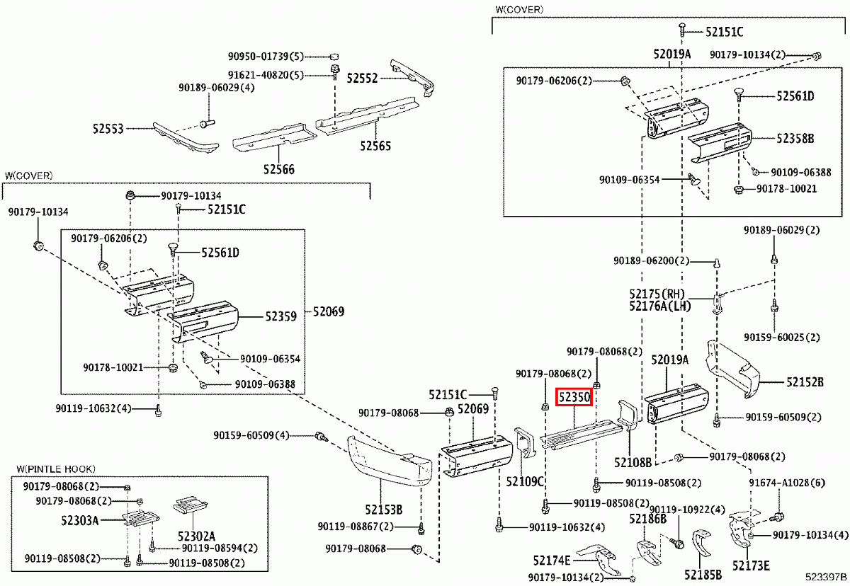 Genuine Toyota LandCruiser VDJ78 VDJ76 RJ77 RJ73 RJ70 Rear Bumper Step ...