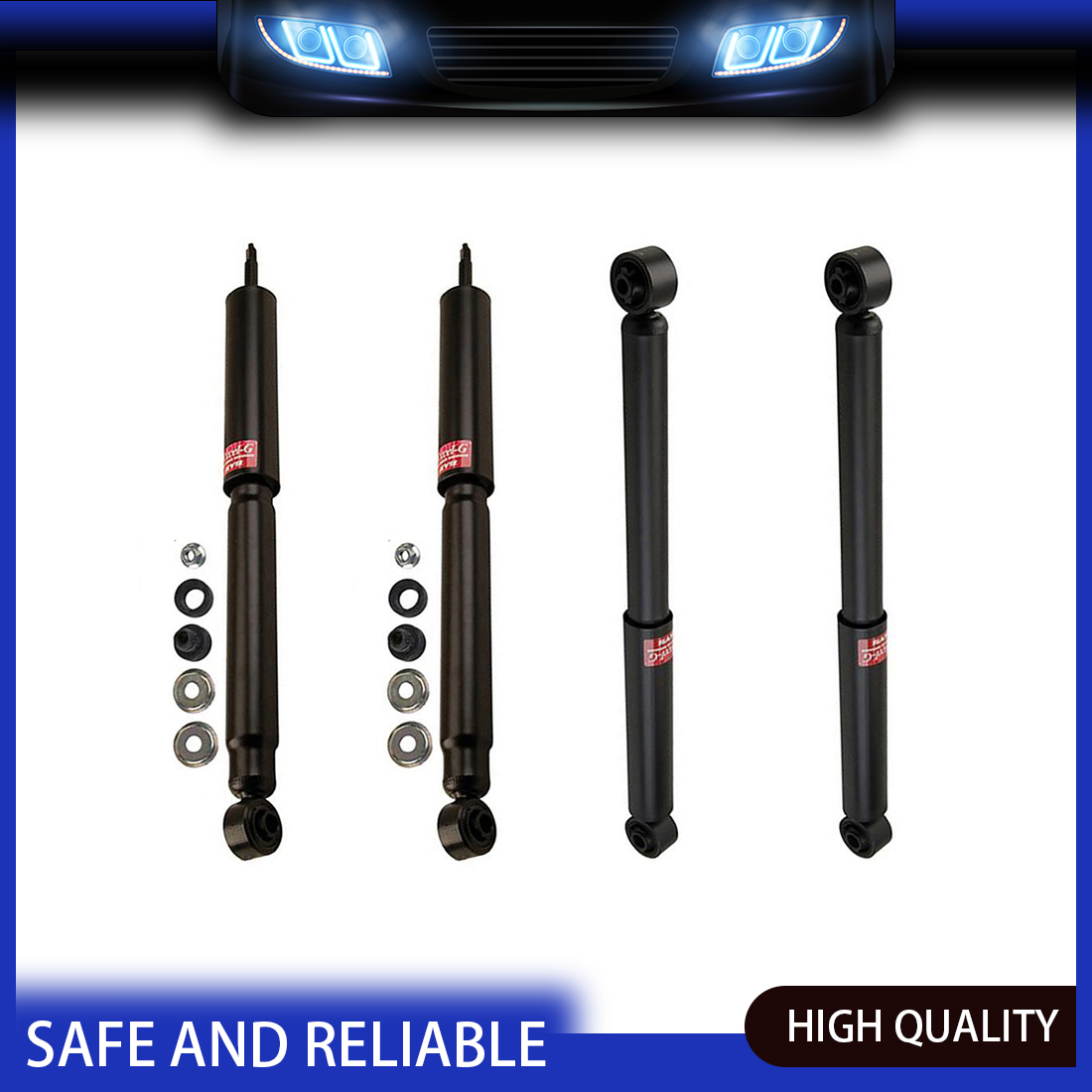4 Shocks for Dodge Ram 2500 4x4 4WD Heavy Duty 8800 GVW 94 to 02-344364 ...