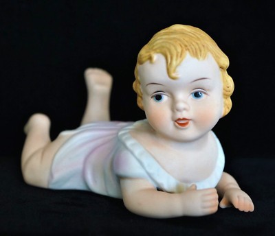 Vintage Small Porcelain Piano Baby Figurine ~ Handpainted ~ 4" | eBay UK