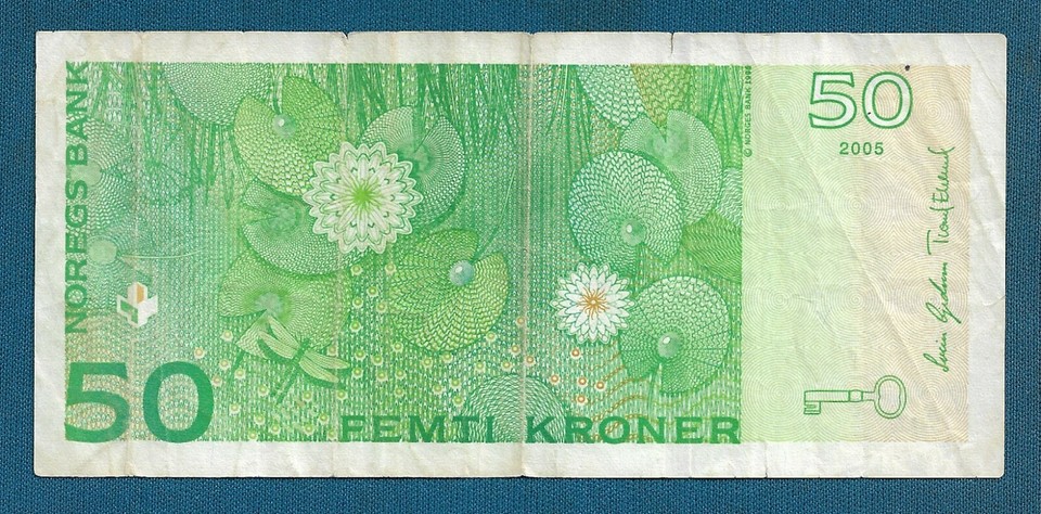 50 Kroner 2005. Femti Kroner, Norway banknotes ! | eBay