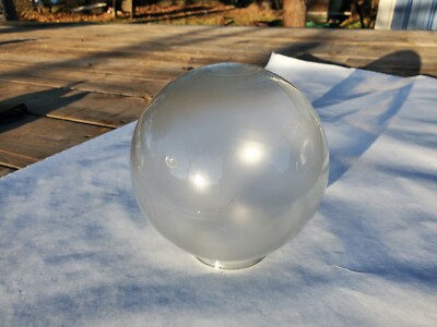 Vintage 7" Lamp Shade Frosted Glass Round Globe/Ball Light Cover | eBay