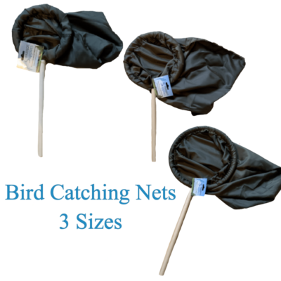 Bird Catching Net - 3 Sizes - Wooden Handles - Parrot Aviary Net | eBay