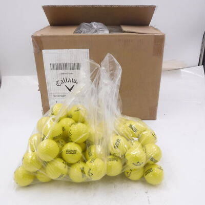 5 Dozen OEM Callaway Yellow 1012B Bulk Practice Range Balls 64086471204 ...