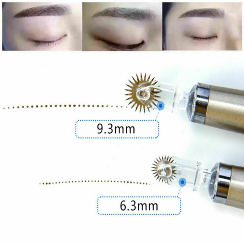 Roller Needle Microblading Fog Eyebrow Permanent Makeup Tattoo 3D ...