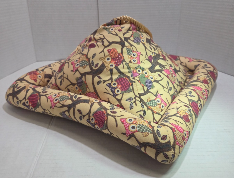 Peeramid Bookrest Pillow Holds Phone Tablet Book Pockets Owls Print | eBay
