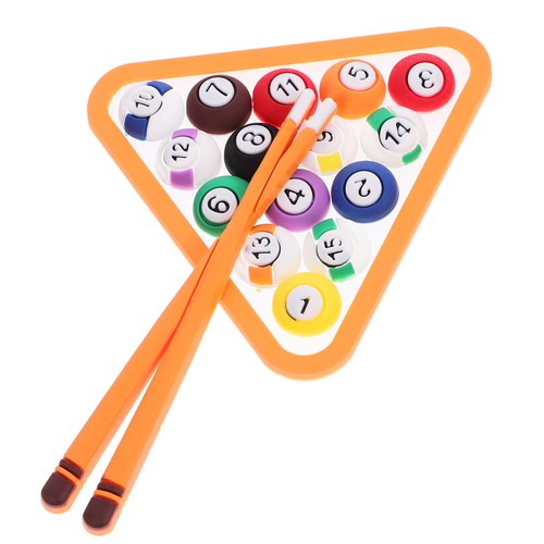 2 Sets Billiards Cake Topper Pool Table Decoration Dad Man Billar | eBay