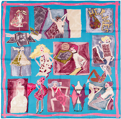 Authentic Hermes Silk Scarf J'Aime Mon Carre - 70 cm Authentic Hermes Silk Scarf J'Aime Mon Carre - 70 cm