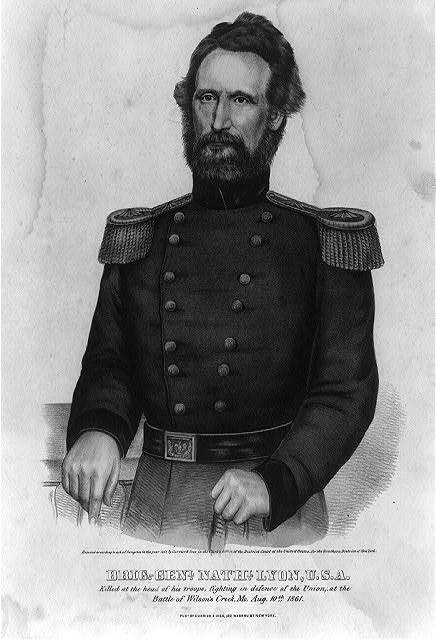 Brigadier General Nathaniel Lyon,Commanding United States Army in ...