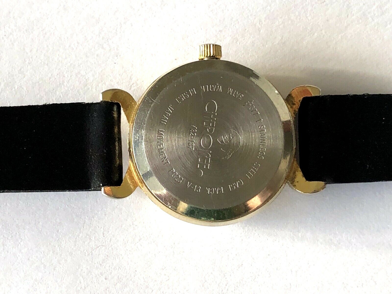 Cherokee Quartz Date Half Moon Ladies Watch PC23 V-13 32 187 Runs Small ...