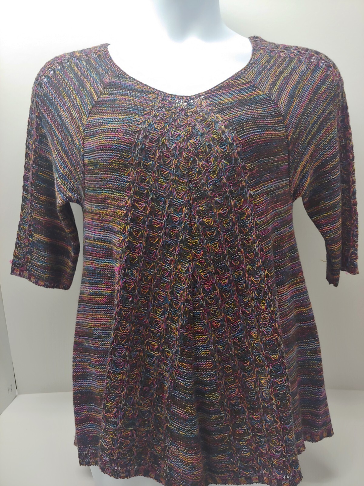 Women's Pullover Sweater 212 New York Short Sleeve Scoop Neck Large ...