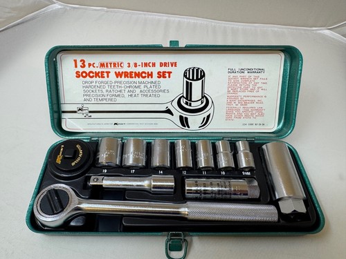 Vintage Kmart 13-Piece 3/8" Drive Metric Socket Set Complete Rare | eBay