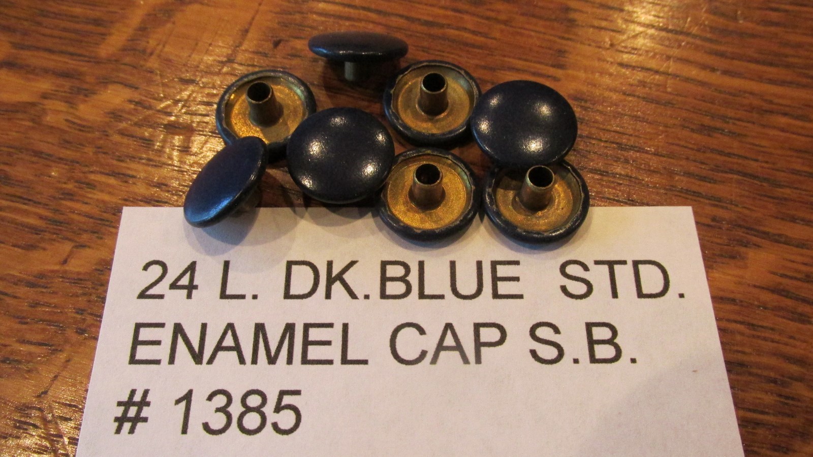 24 Line COLORED ENAMEL STD. CAPS 10pcs. leather snap caps USA Dot Solid ...