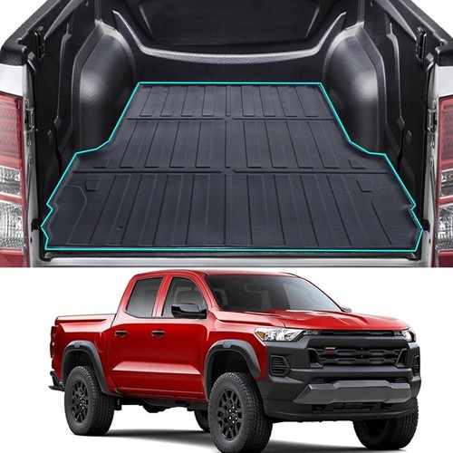 5FT Truck Bed Mat Fit 2023-2025 Chevy Colorado/GMC Canyon Crew Cab TPE ...