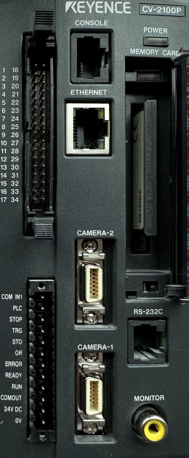 CV2100P KEYENCE VISION CONTROLLER , CV-020 , XC-75CE , CV-M50 , CA ...