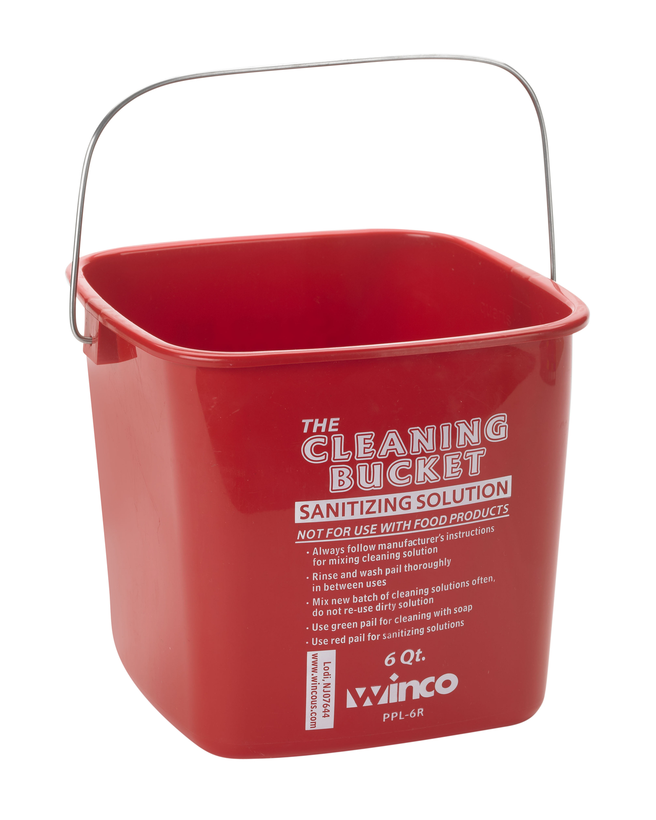 6qt Cleaning Bucket, Red Sanitizing Solution (12 Each) | eBay