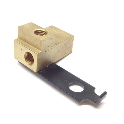 1964-1967 GM A Body Brass Brake Distribution Tee Block W/ Bracket ...
