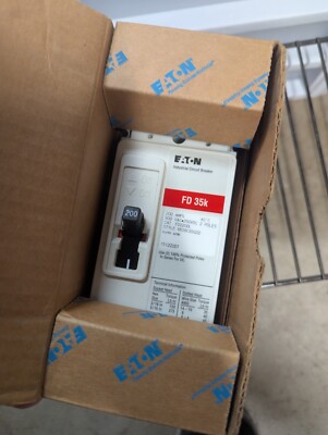 EATON FD2200L INDUSTRIAL CIRCUIT BREAKER 200A 2 POLES 600VAC Thermal ...