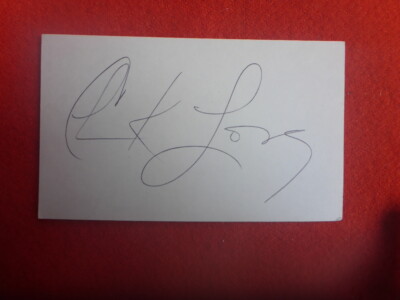 CHUCK LONG HAND SIGNED CARD 13X8CM | eBay