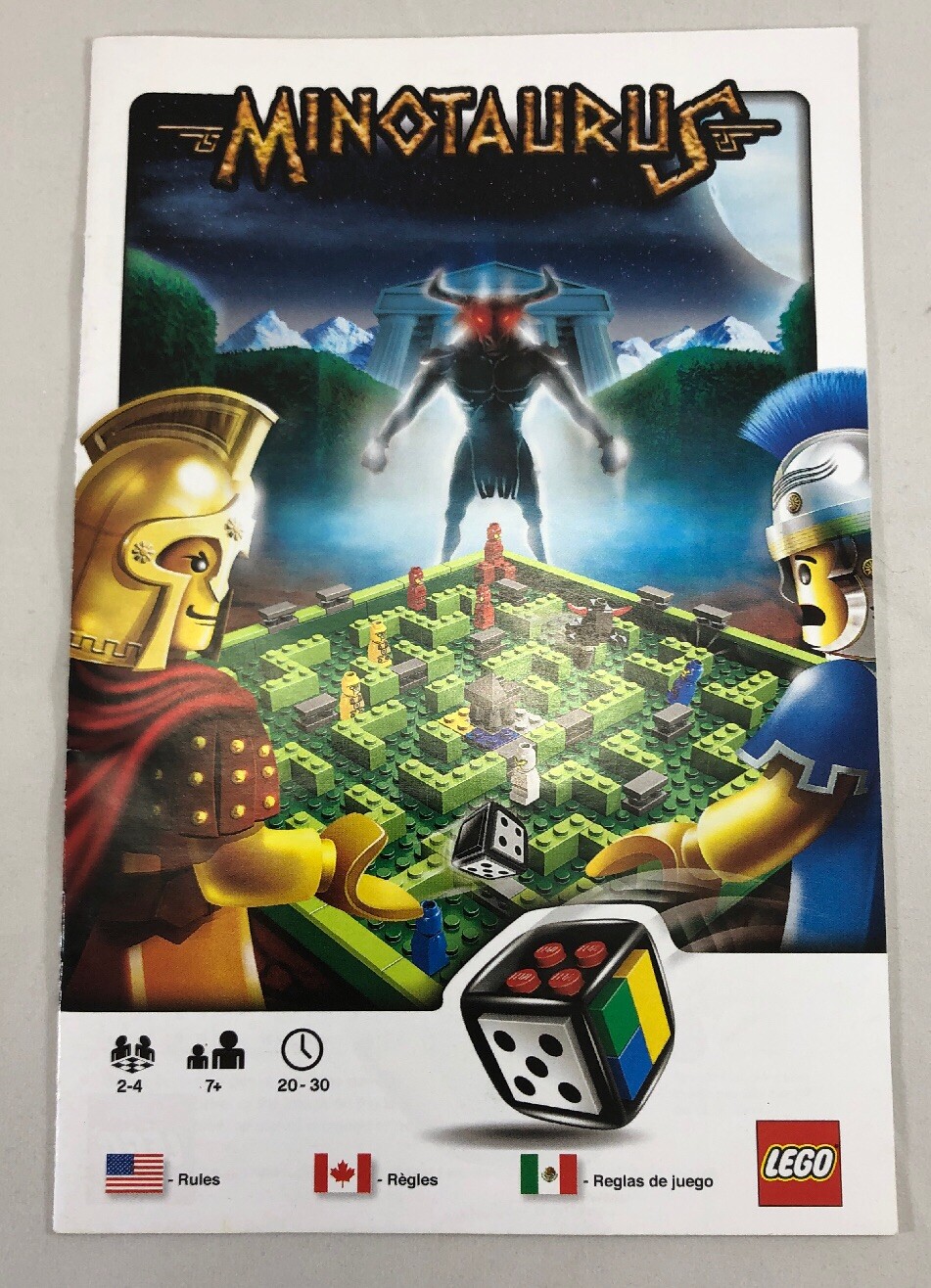 Lego 3841 Minotaurus Buildable Board Game Gameplay Rules Only Spanish ...