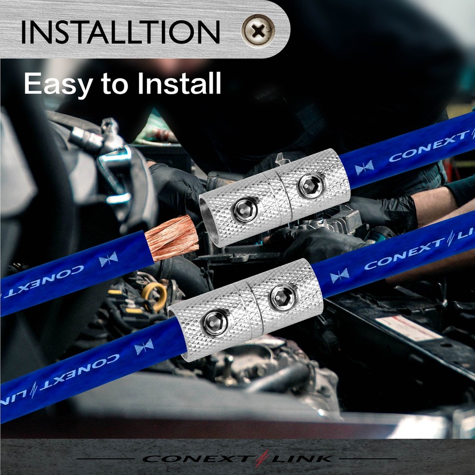 2 pcs Wire Coupler Terminal Butt Connector 1/0 GA Gauge Joiner Barrel ...