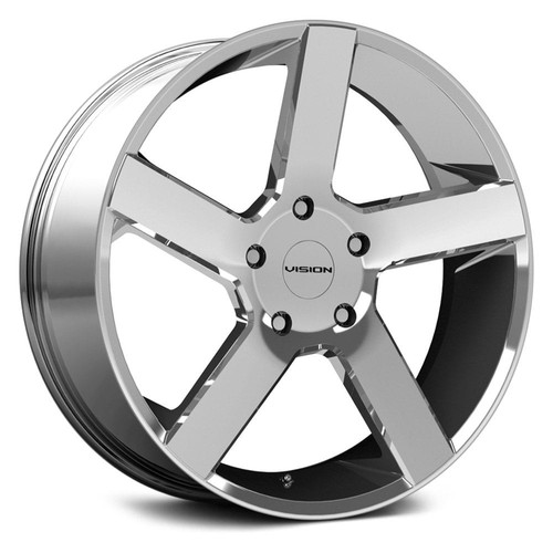Vision 472 SWITCHBACK Wheels 22x9.5 (30, 6x135, 87.1) Chrome Rims Set ...